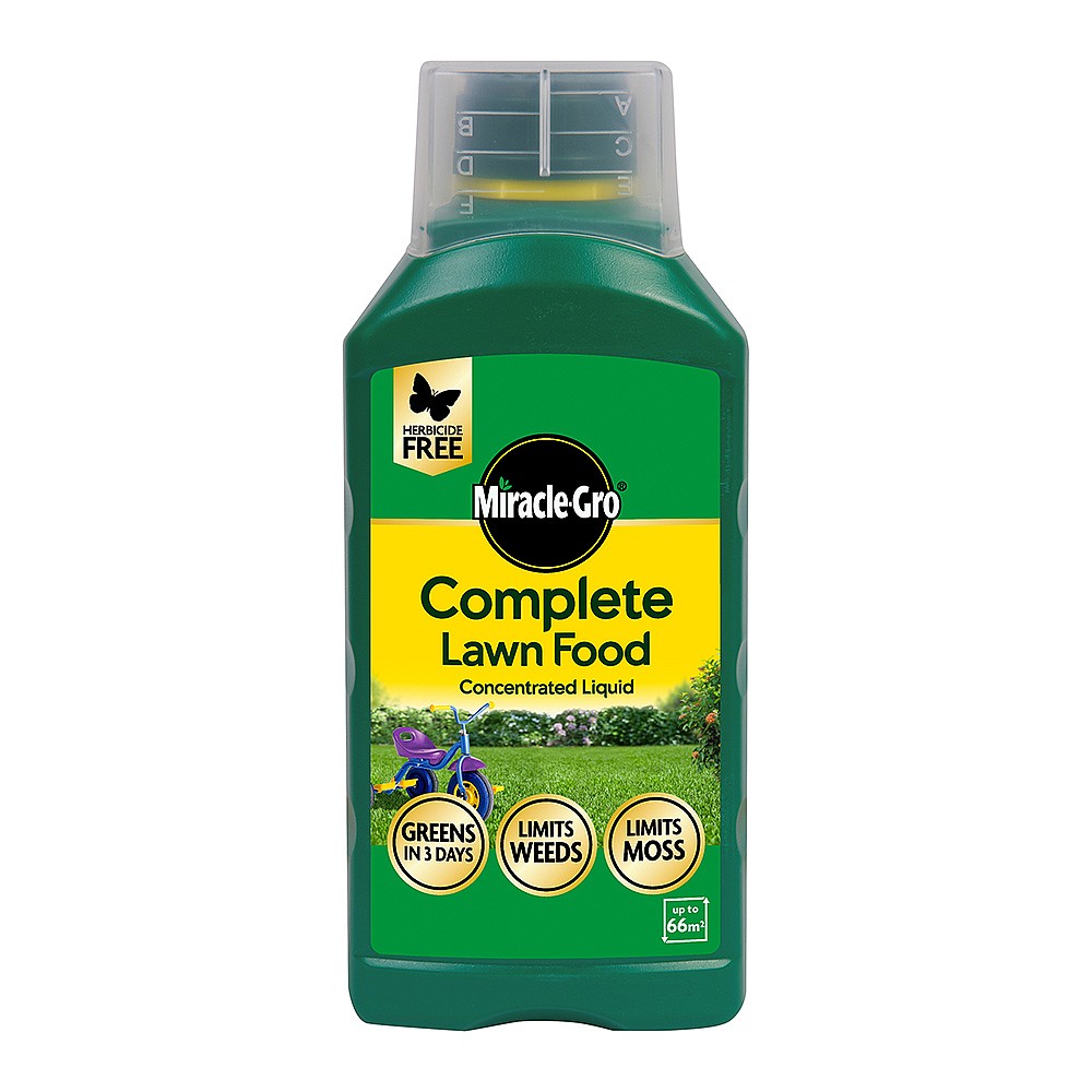 Miracle Gro Complete Lawn Food Liquid Concentrate 1L Lawn and Grass Seed Webbs Garden Centres