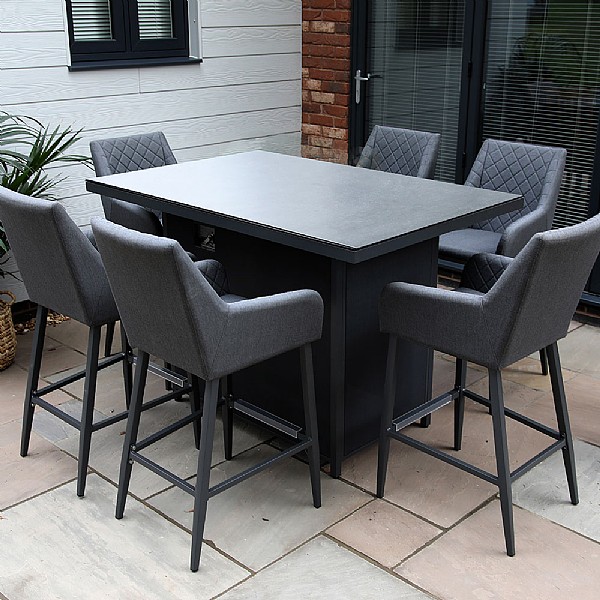 Supremo Livorno 6 Seat Bar Set | Garden Dining Sets | Webbs Garden Centres