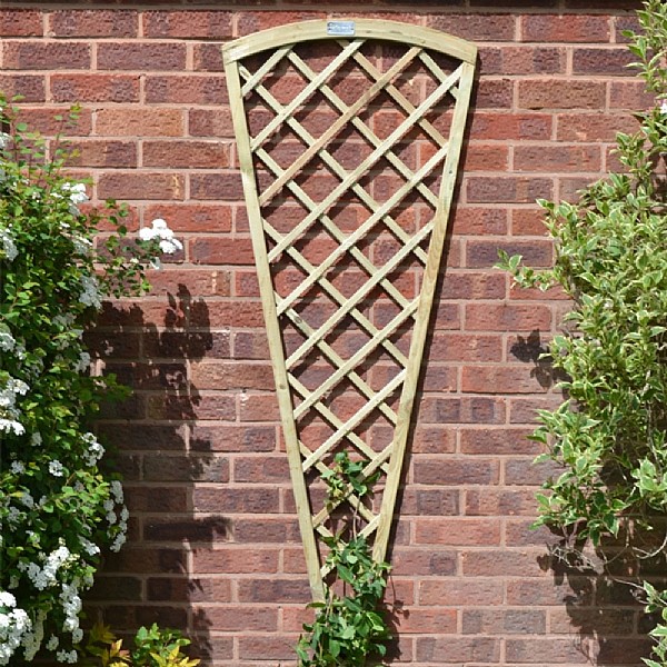 Forest Hidcote Lattice Fan Trellis | Trellis & Screening | Webbs Garden ...